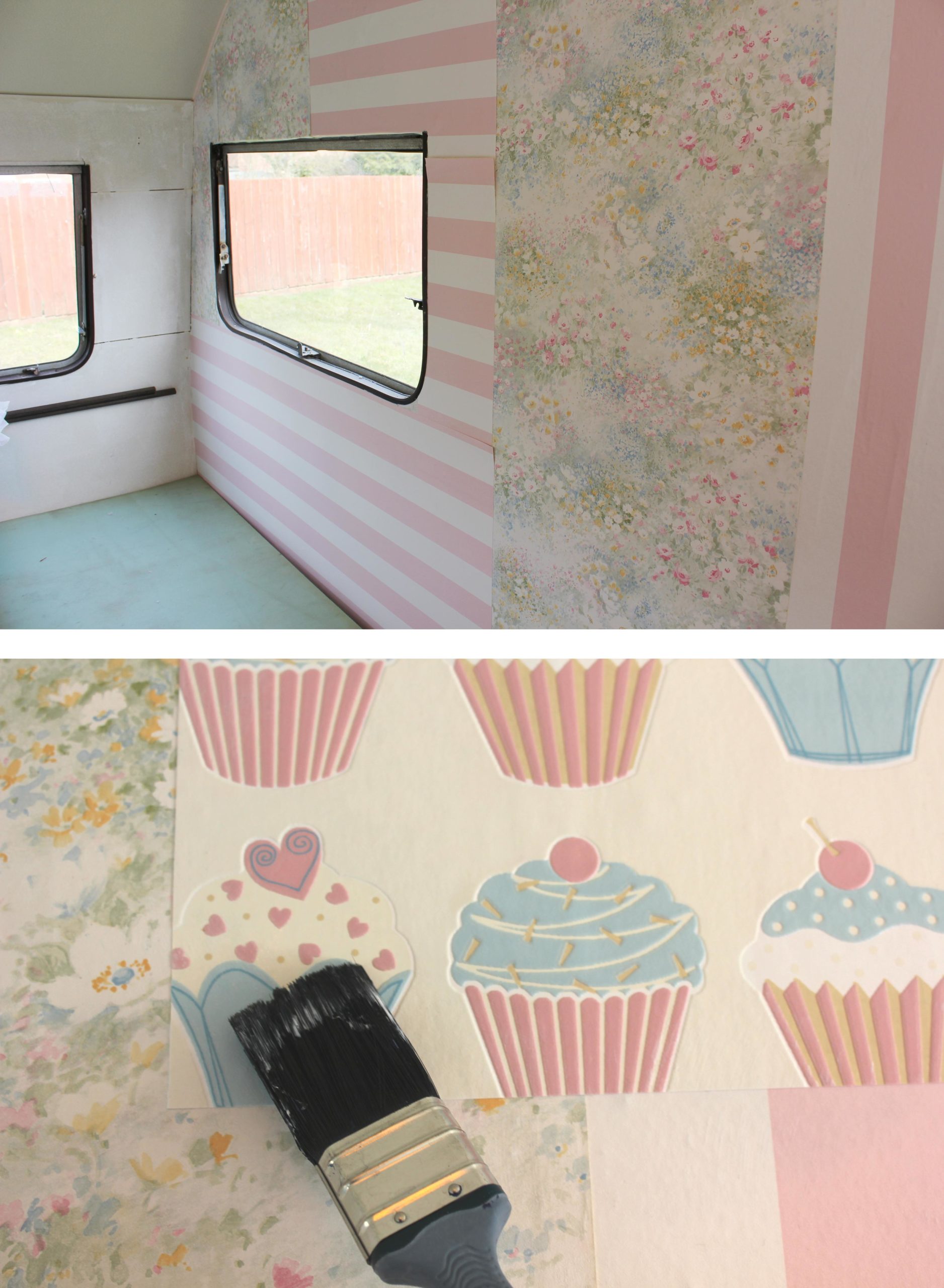 My little vintage caravan – DIY patchwork walls | My Thrifty Life by ...