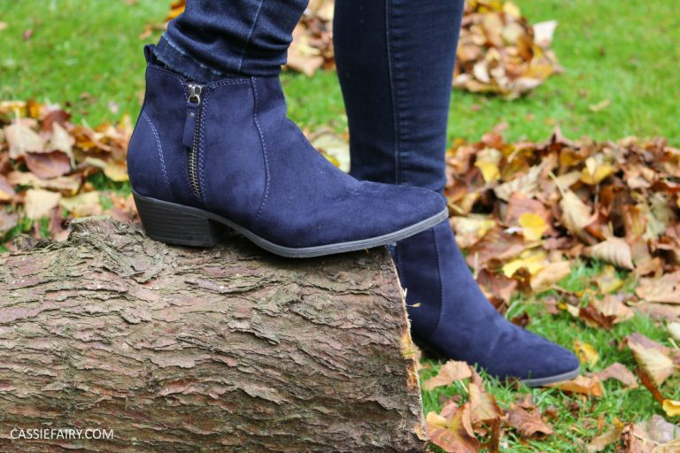 Tuesday Shoesday – Blue suede boots for autumn | My Thrifty Life by ...