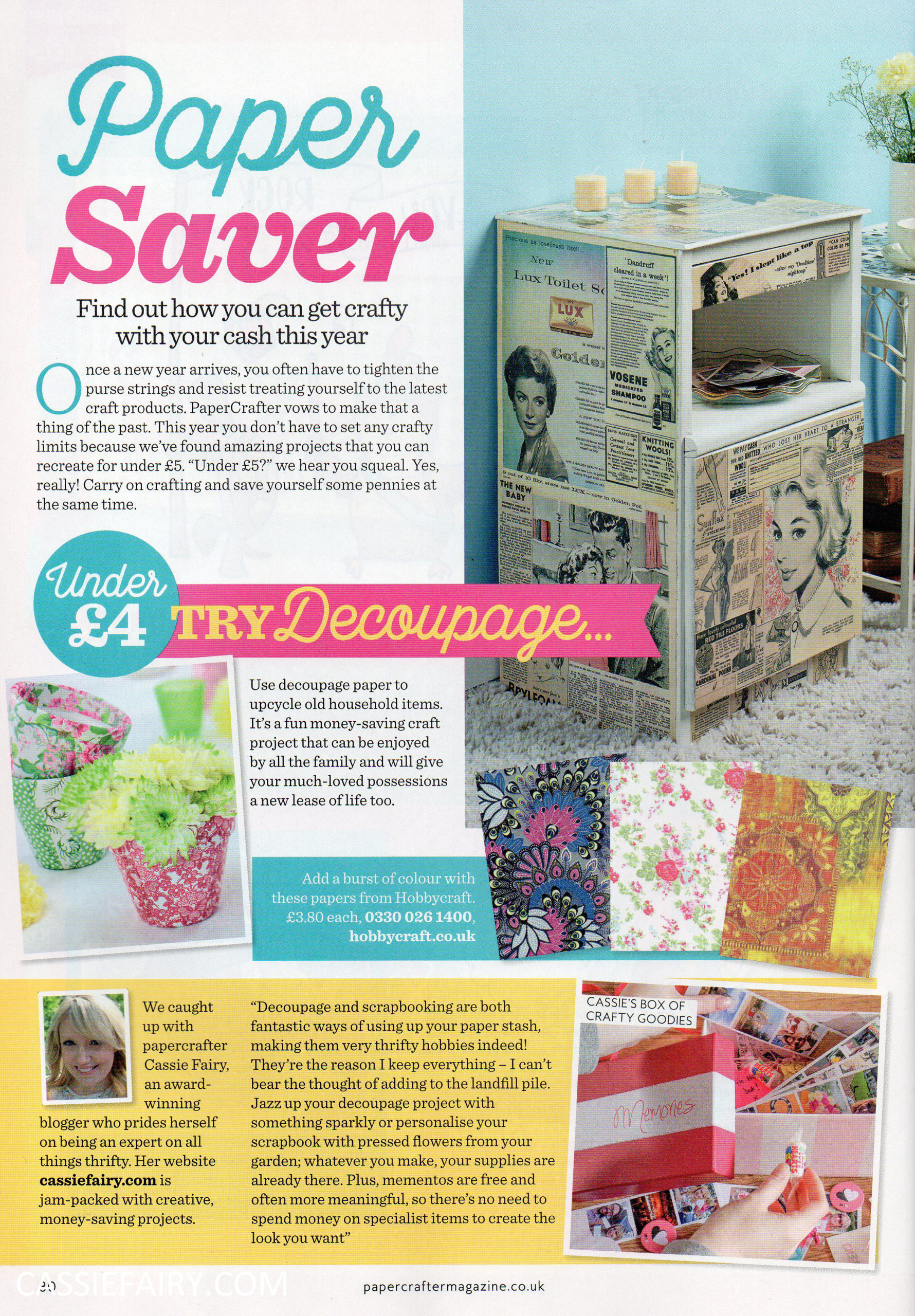 I’ve been featured in Papercrafter magazine! | My Thrifty Life by ...