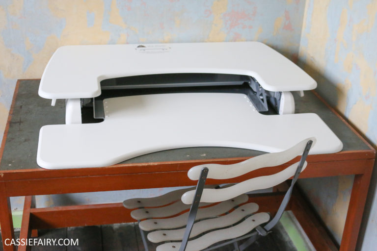 My home office makeover + sit/stand desk solution | My Thrifty Life by ...