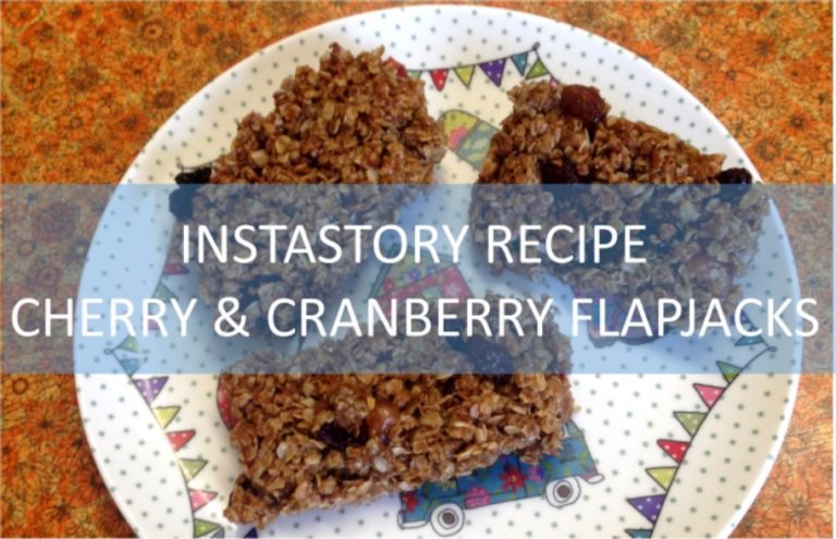 Gooey, chewy cranberry & cherry flapjacks recipe | My Thrifty Life by ...