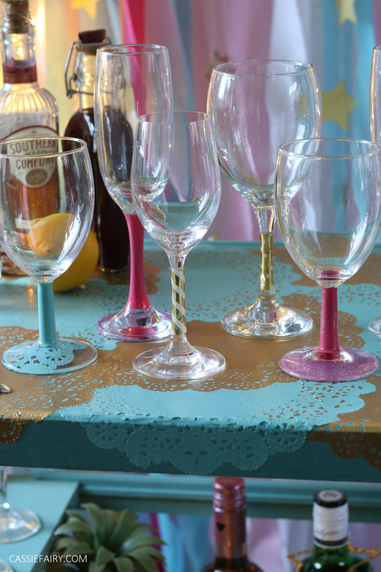 How to decorate cocktail glasses for a party | My Thrifty Life by ...