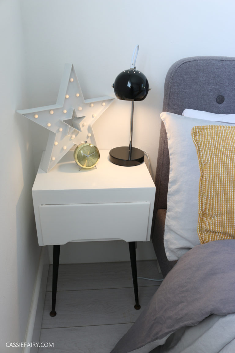 How to DIY a matching pair of bedside tables from an old chest of drawers