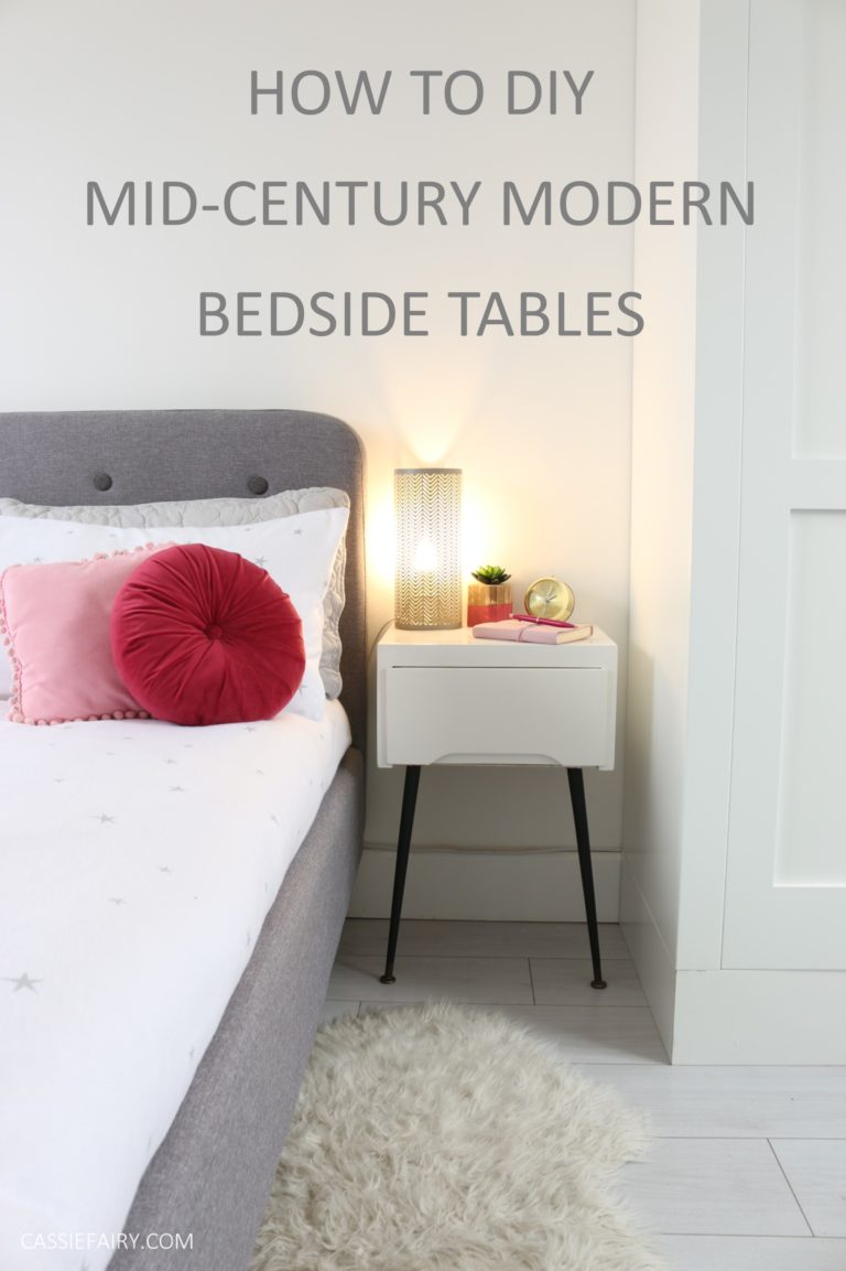 How to DIY a matching pair of bedside tables from an old chest of drawers