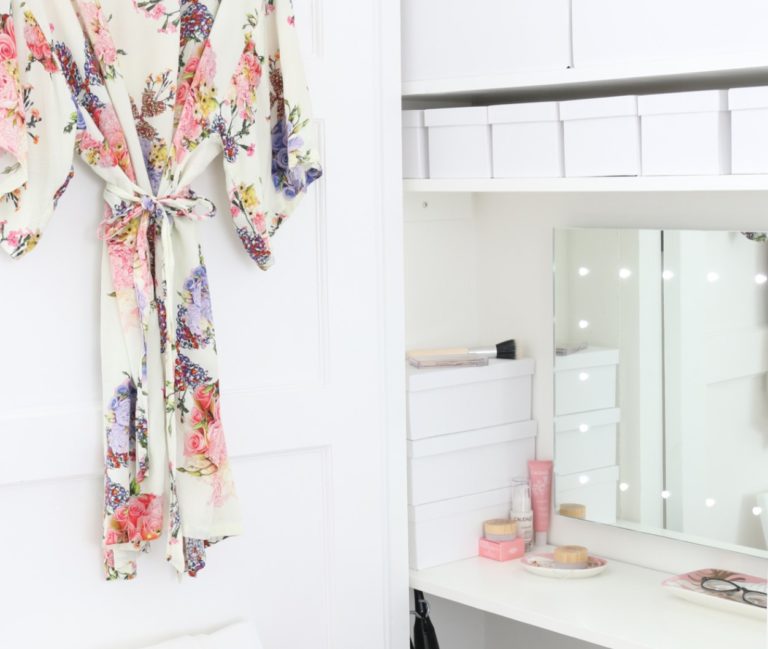 How to DIY an alcove dressing table – the finished project | My Thrifty ...
