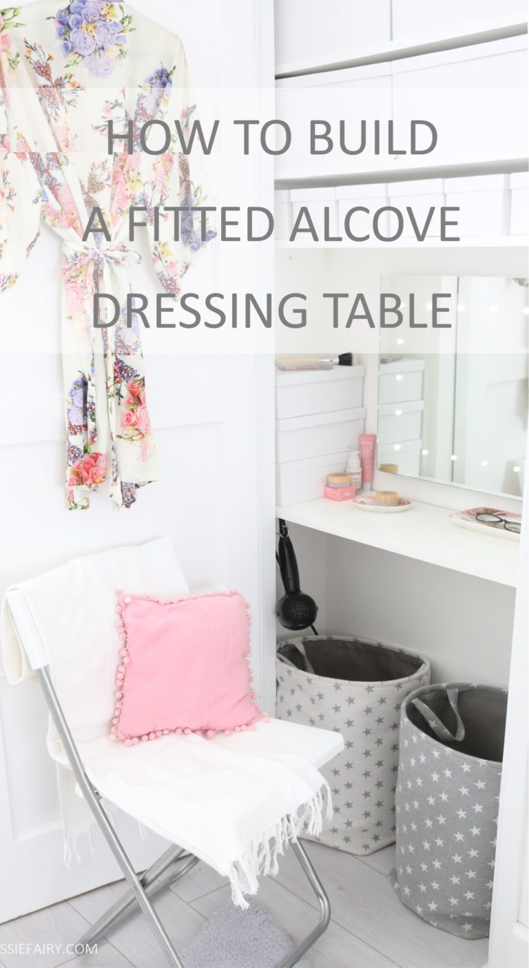 How to DIY an alcove dressing table – the finished project | My Thrifty ...