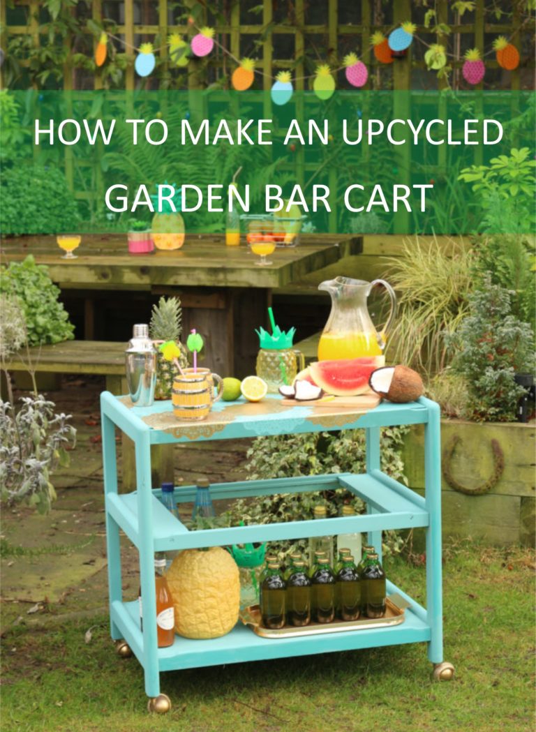 Step-by-step guide to turn an old hostess trolley into a colourful bar ...