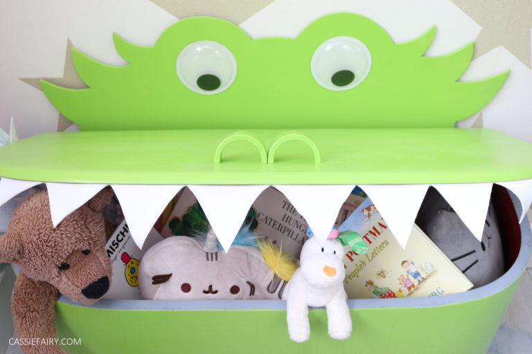 Step-by-step guide to DIY a funny monster toy box | My Thrifty Life by ...