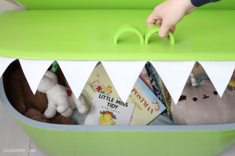 Step-by-step guide to DIY a funny monster toy box | My Thrifty Life by ...