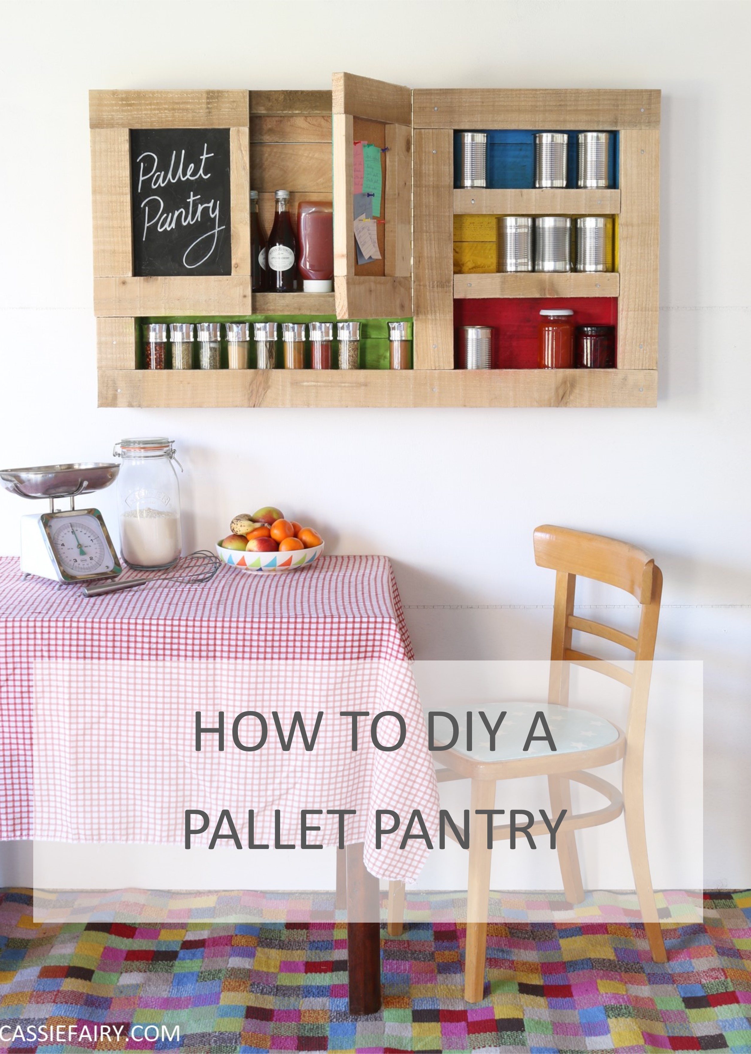 How to make a kitchen pantry unit from recycled pallet wood | My ...