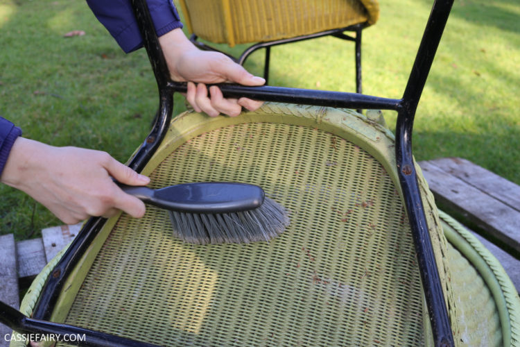 4 Hacks for renovating vintage Lloyd Loom woven bucket chairs | My ...