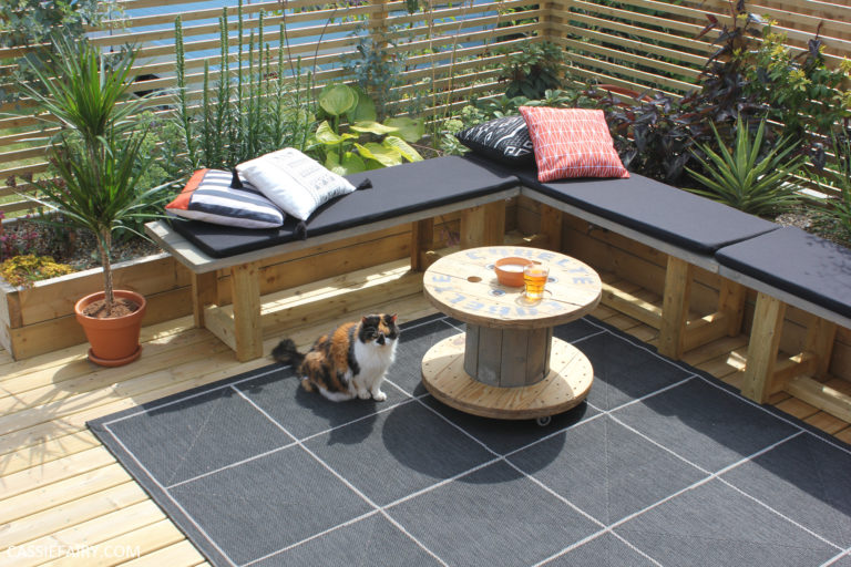 How to upcycle a cable reel into a coffee table for your garden | My ...