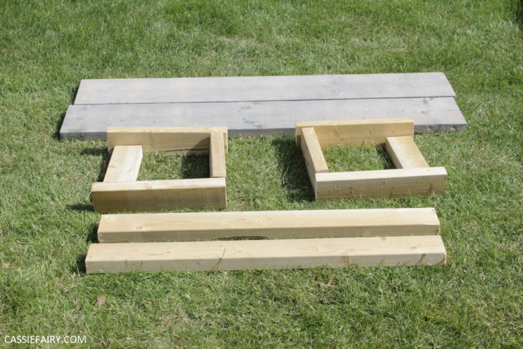 How to DIY rustic garden benches using upcycled scaffold boards | My ...