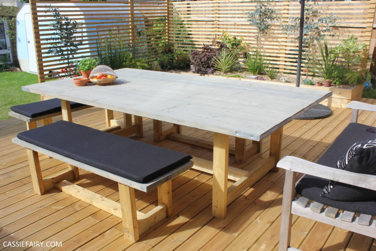 How to DIY rustic garden benches using upcycled scaffold boards | My ...