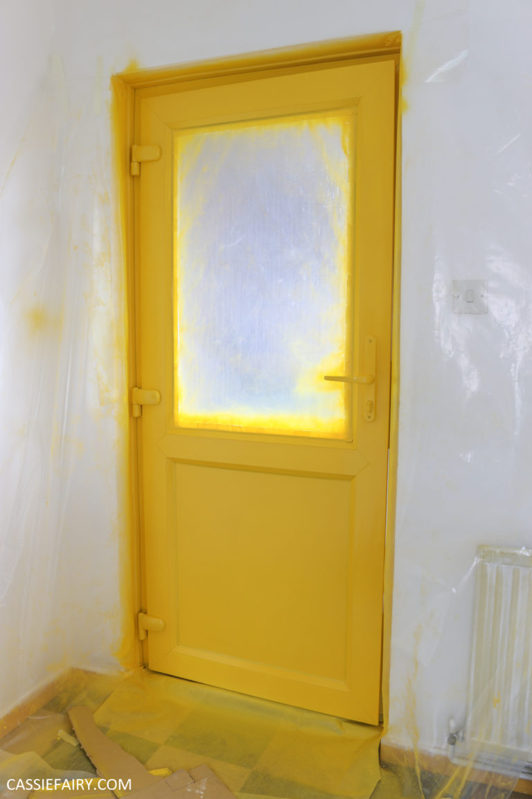 Step-by-step video to revamp a PVC door with a pop of summery colour ...