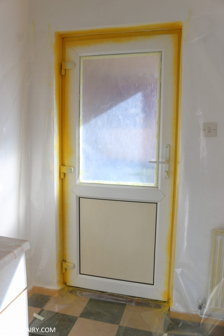 Step-by-step video to revamp a PVC door with a pop of summery colour ...