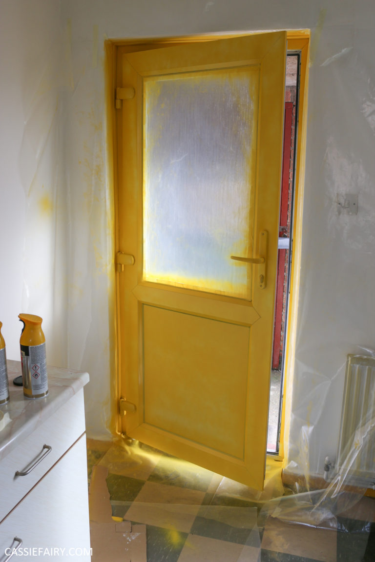 Step-by-step video to revamp a PVC door with a pop of summery colour ...