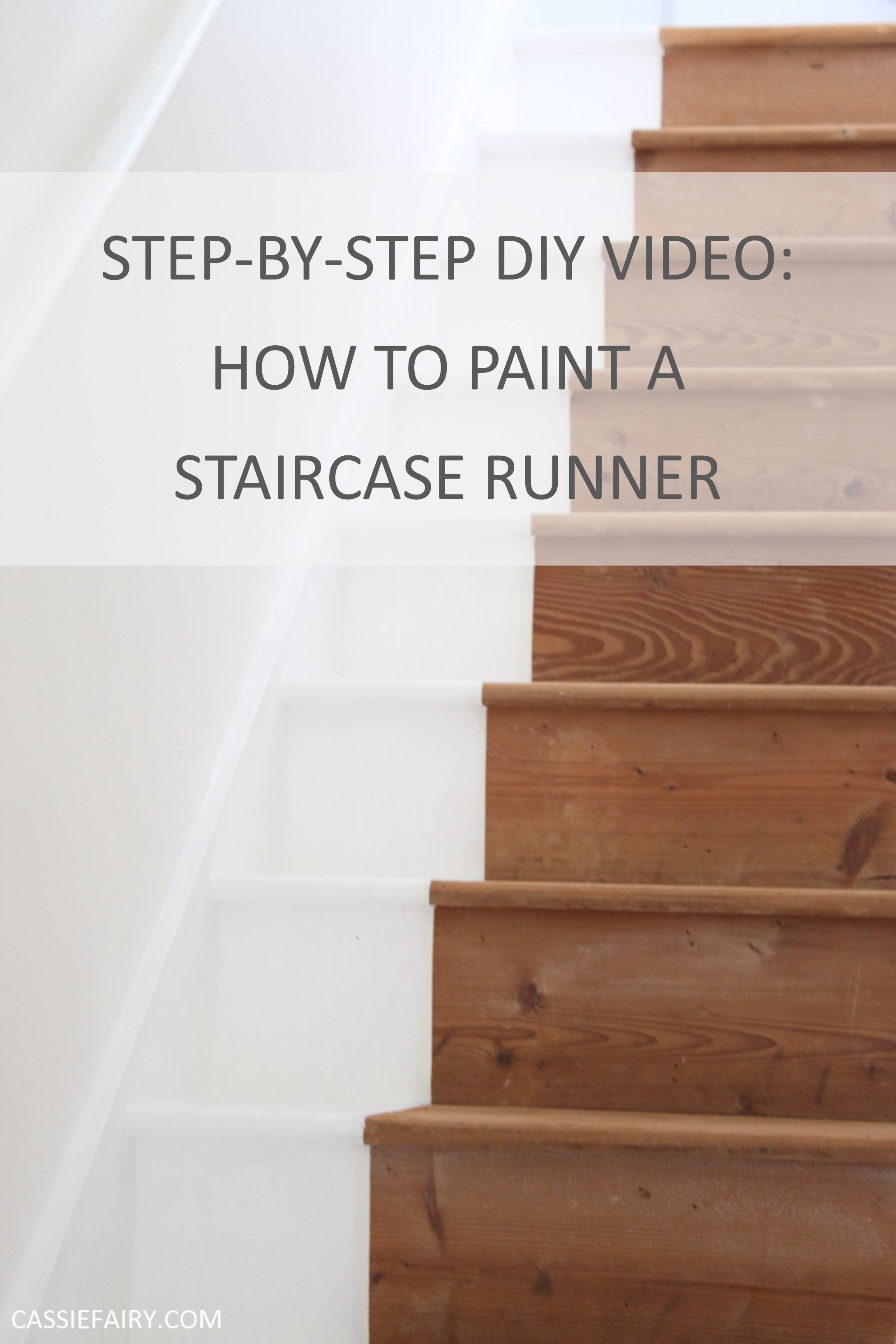 DIY Video – How to paint a ‘runner’ on your staircase, the easy way ...
