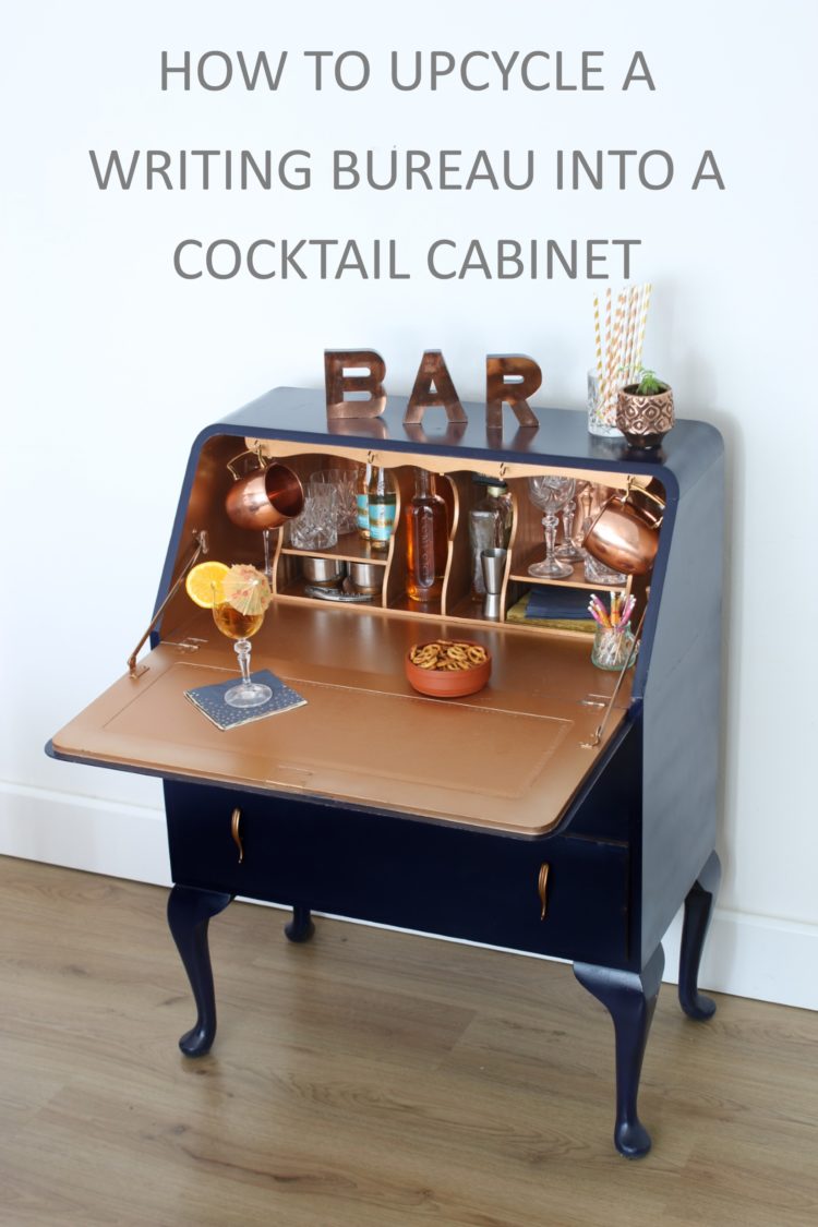 DIY project: How to upcycle a writing desk into a classy cocktail ...