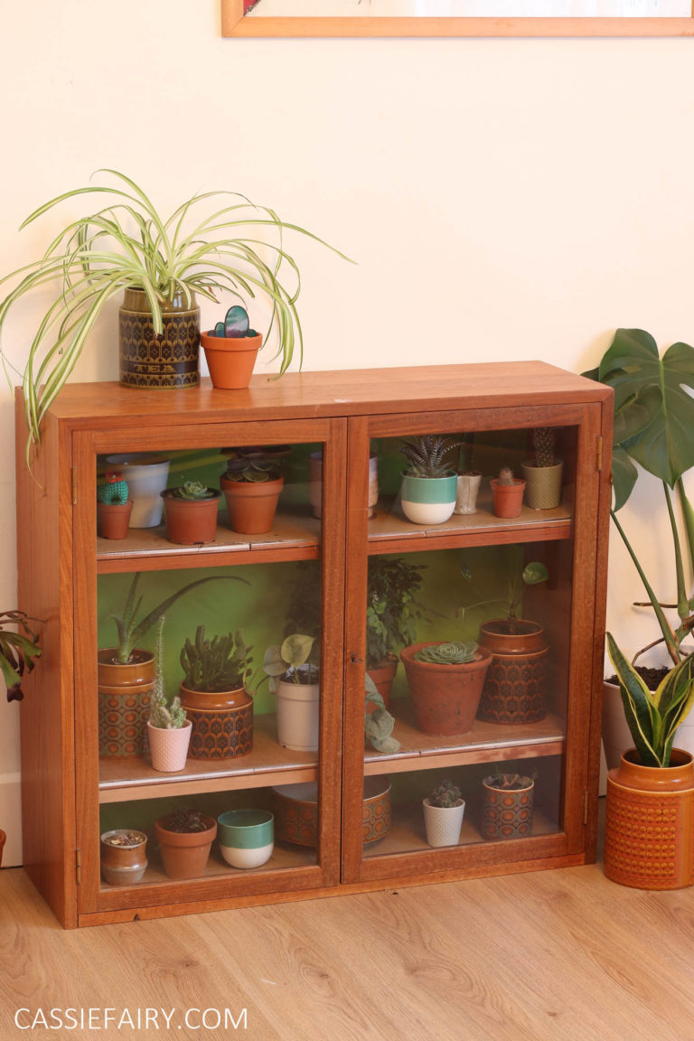 How to upcycle a mid-century cabinet into an indoor plant nursery | My ...
