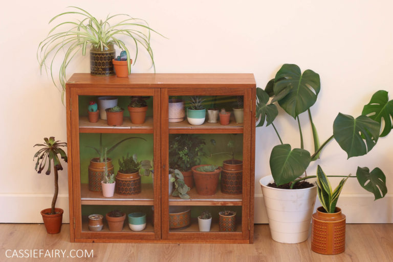 How to upcycle a mid-century cabinet into an indoor plant nursery | My ...