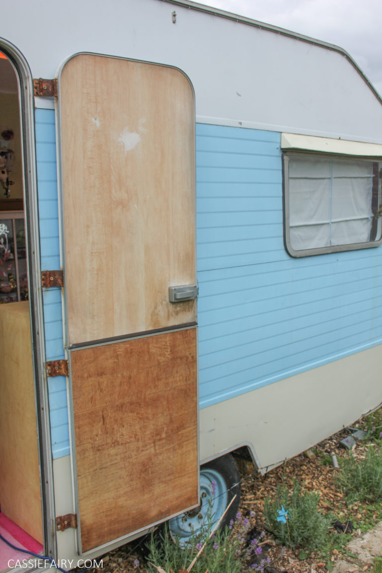 My little vintage caravan project – renovating the crumbling door | My ...