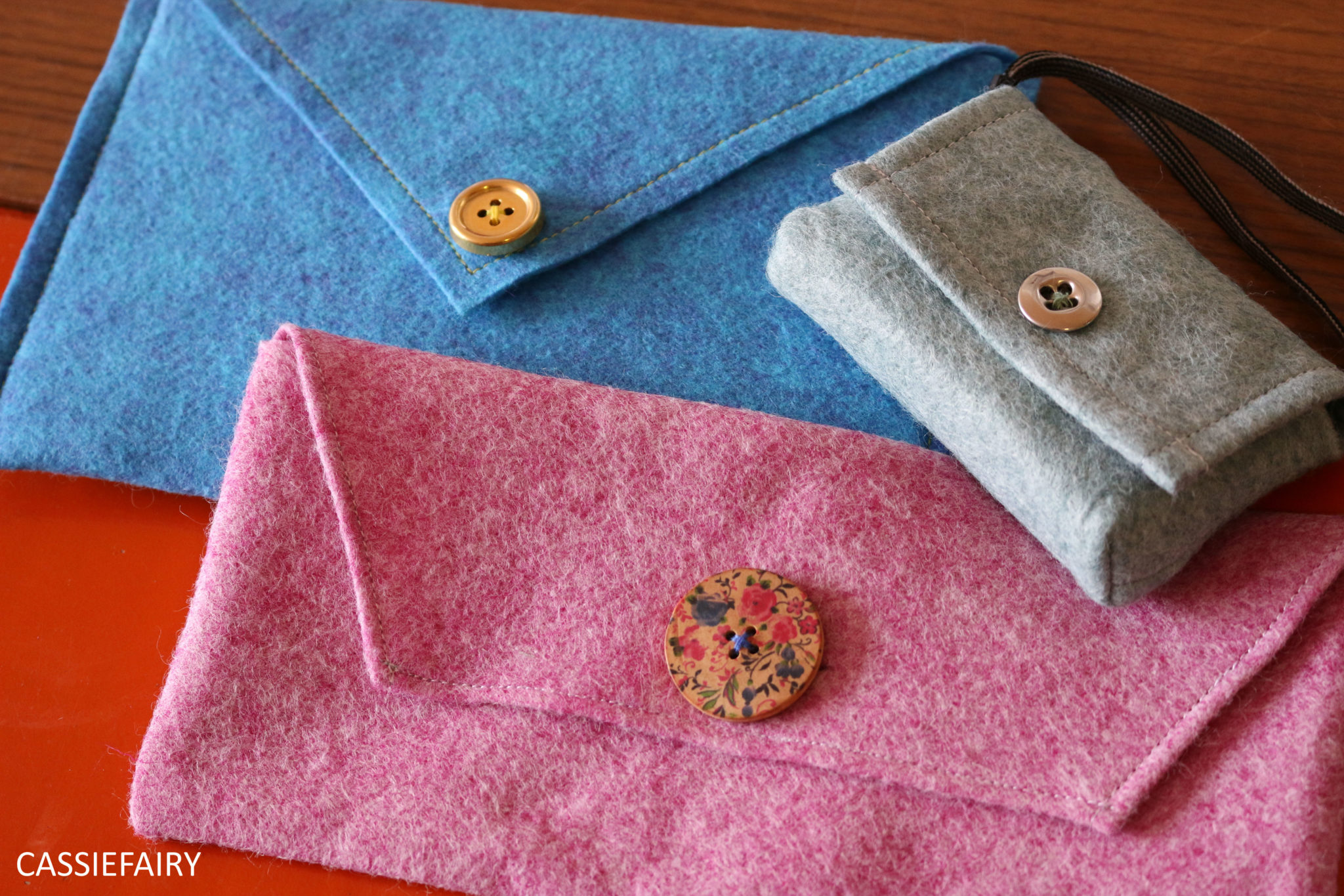 Easy sewing project – make your own felt device case | My Thrifty Life ...