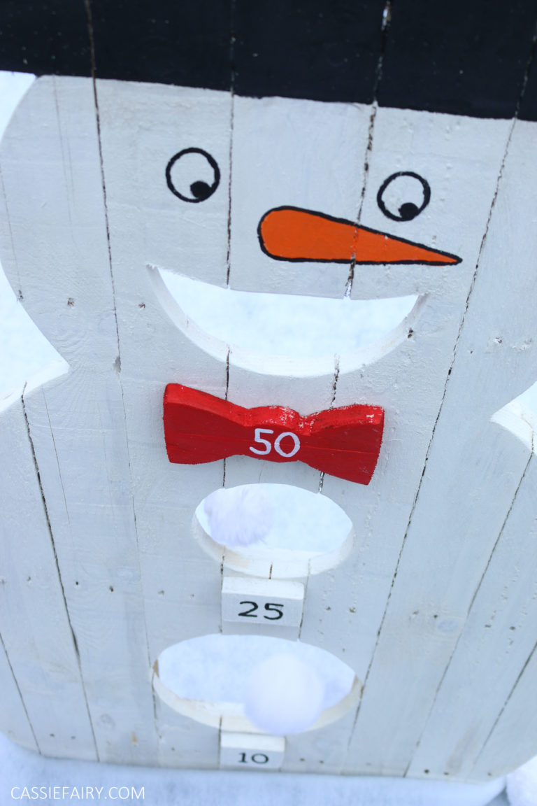 How to DIY a freestanding Snowman target game from pallet wood | My ...
