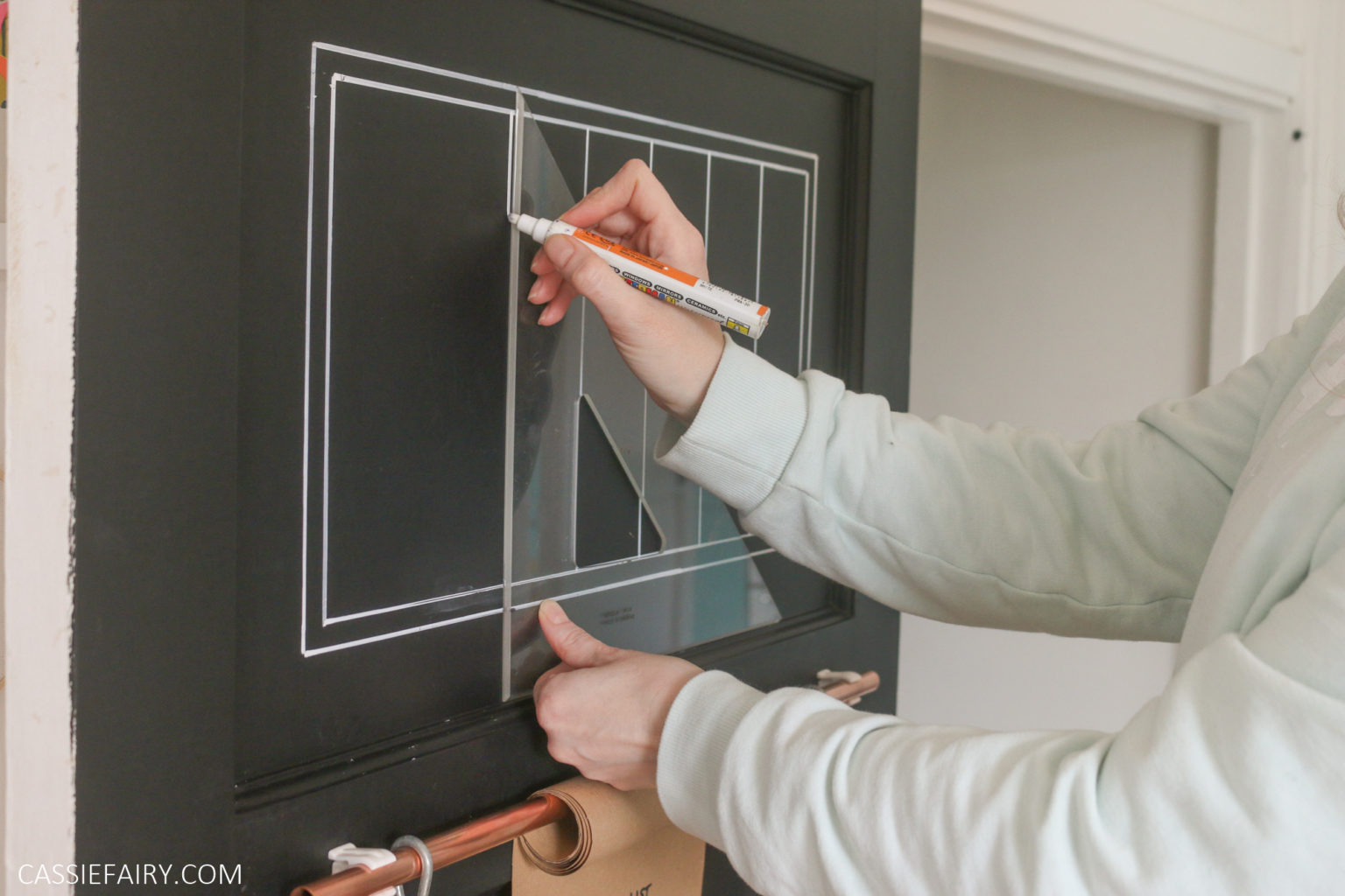 The Doorganiser: How to DIY a family organiser on a door | My Thrifty ...