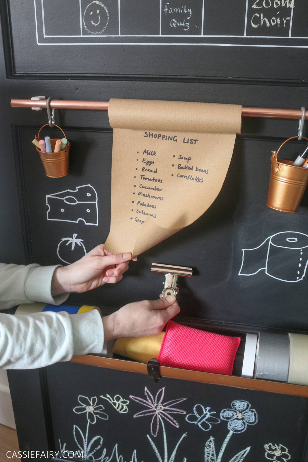 The Doorganiser: How to DIY a family organiser on a door | My Thrifty ...