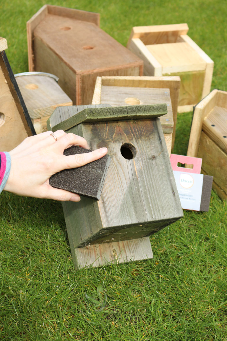 How to upcycle nesting boxes into a colourful cluster of ‘bird ...