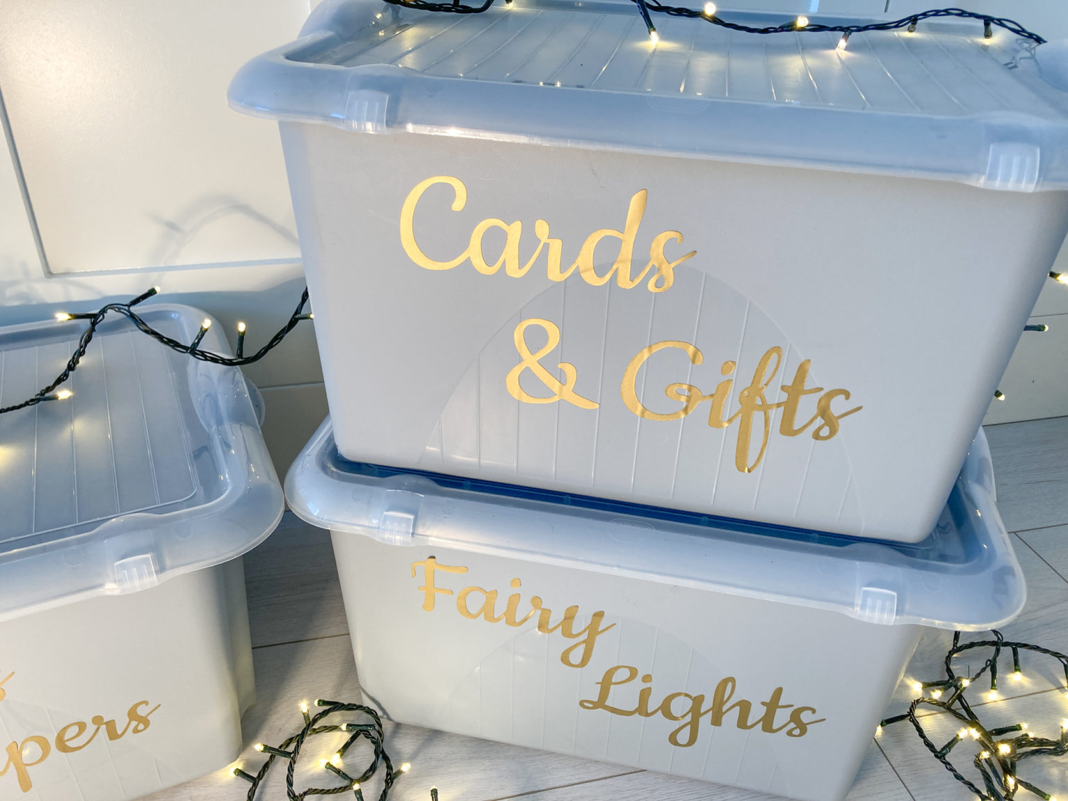 Two DIY labelling techniques to create your own festive storage boxes ...