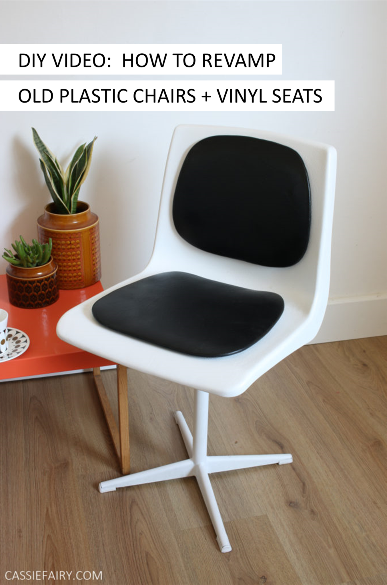 DIY Video: The easy way to revamp old plastic chairs + vintage vinyl ...