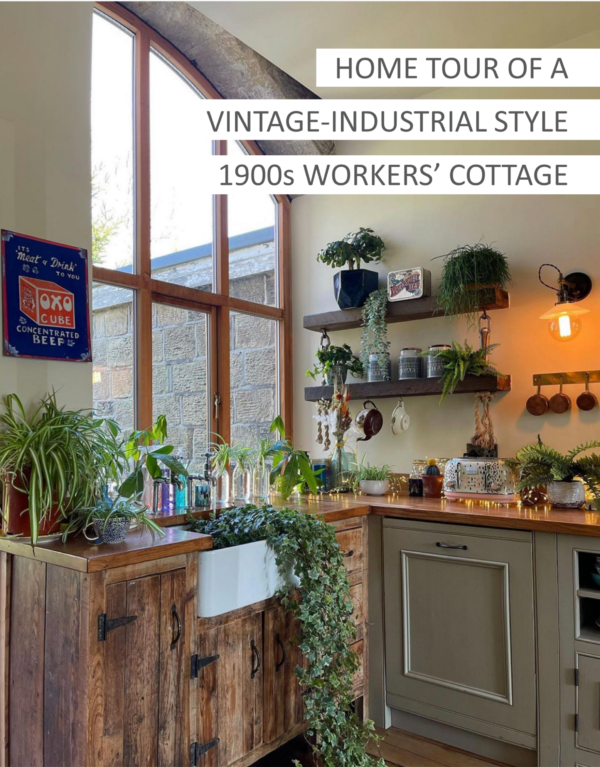 Home tour of a vintage-industrial style workers’ cottage from the 1900s ...