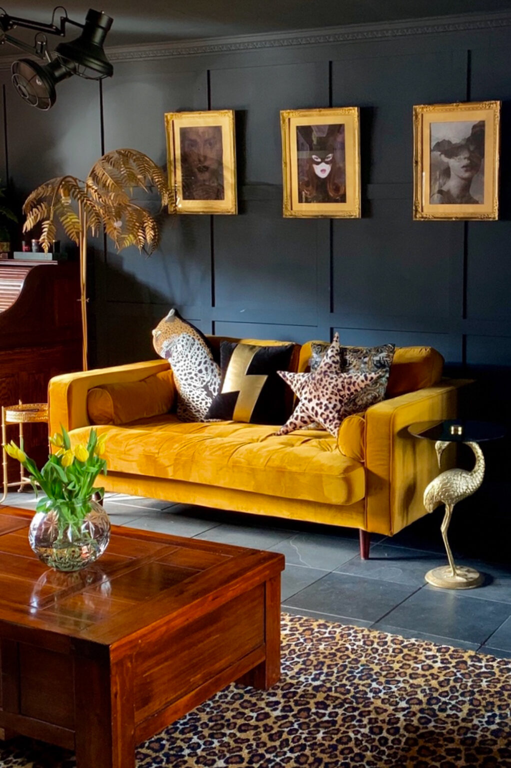 Home tour of the most glorious gold & animal print-packed interior | My ...