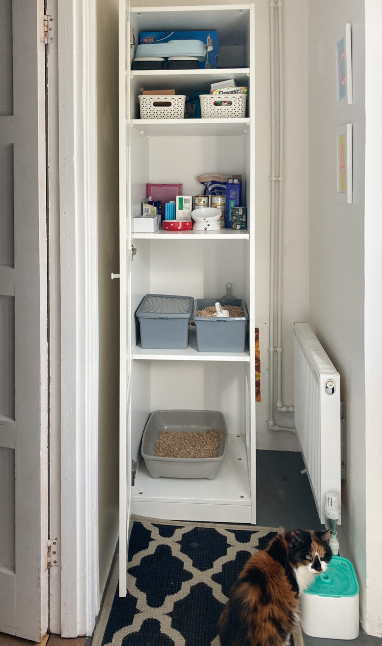How to DIY a cat cupboard and private bathroom for your pet