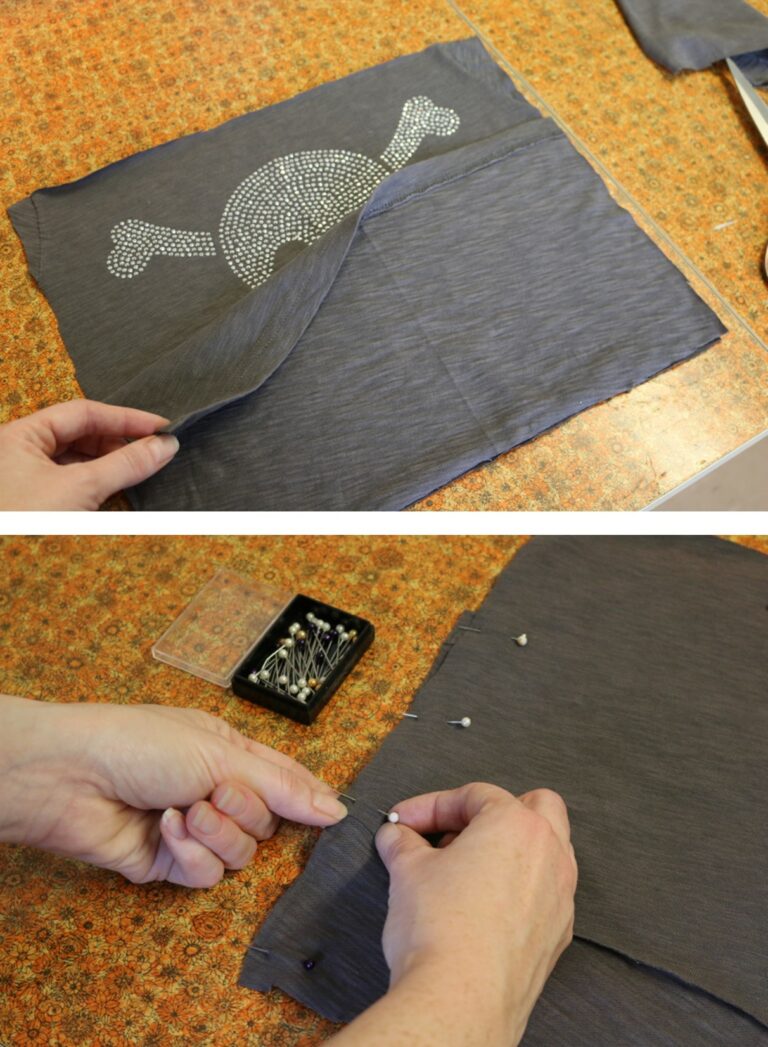 Easy sewing step-by-step: How to upcycle Halloween t-shirts into cosy ...