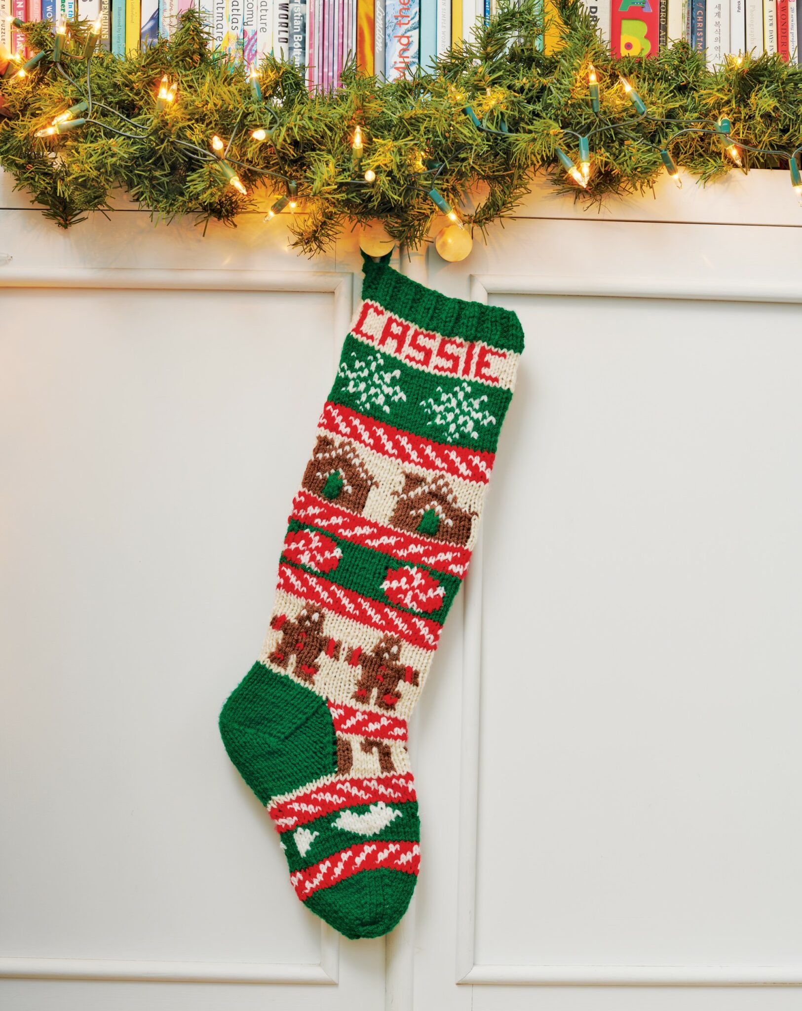 How to knit your own Christmas stocking with a fun gingerbread pattern