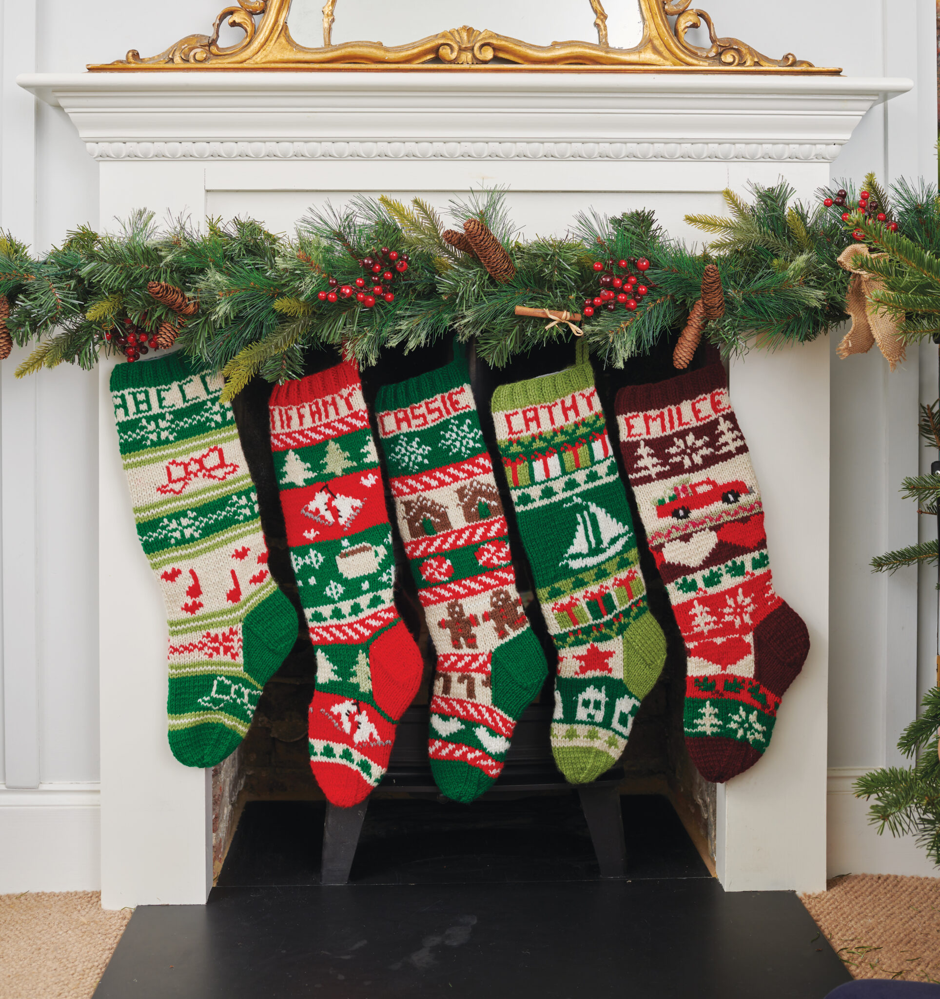 How to knit your own Christmas stocking with a fun gingerbread pattern