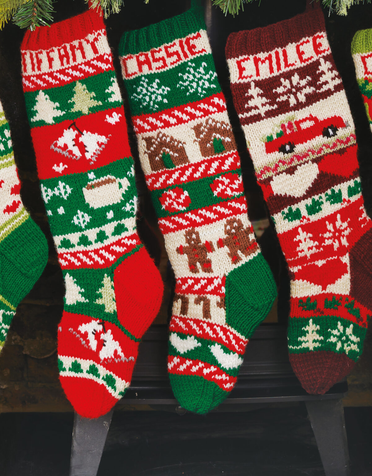 How to knit your own Christmas stocking with a fun gingerbread pattern