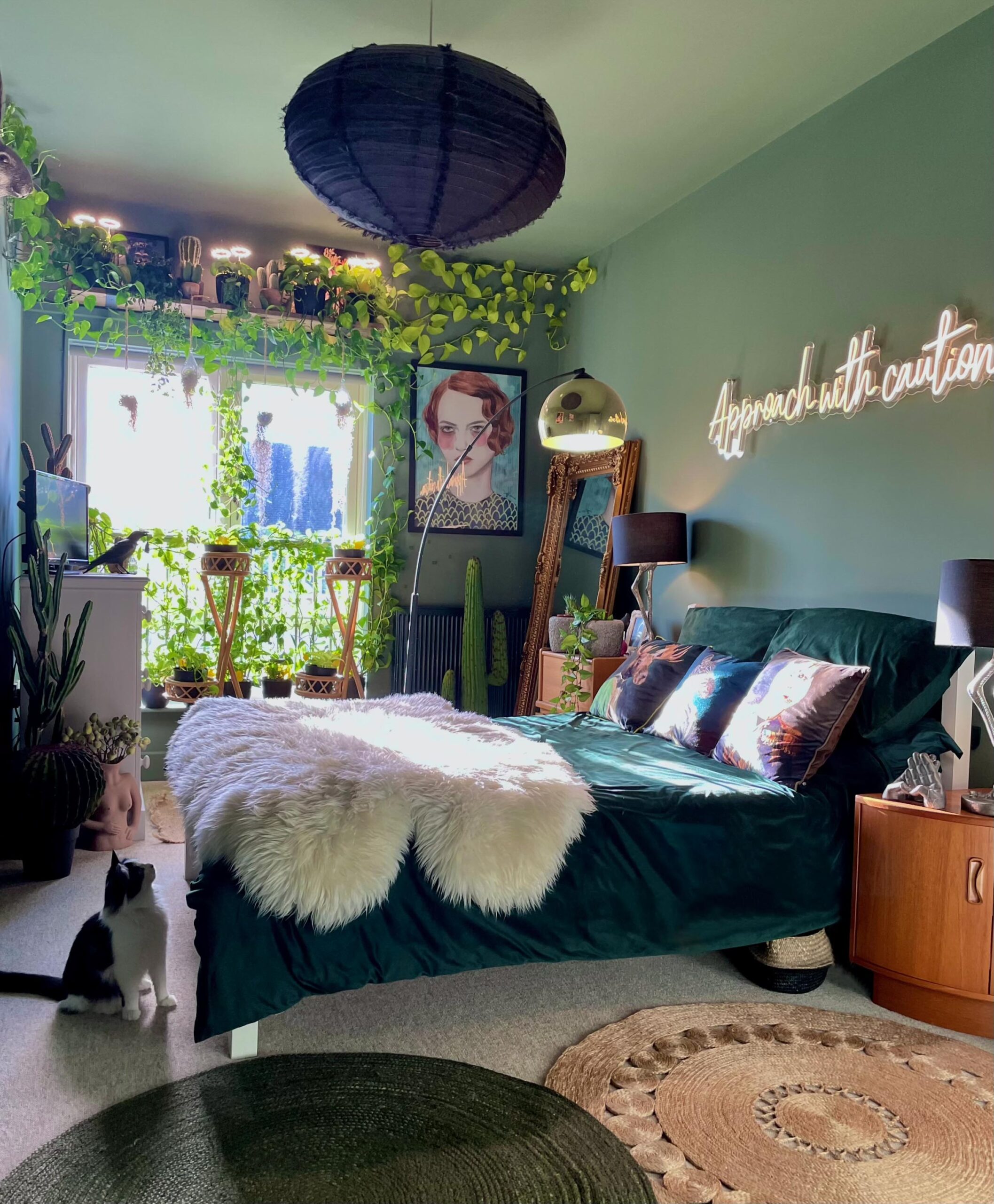 Home tour: Party-ready interior with pops of neon