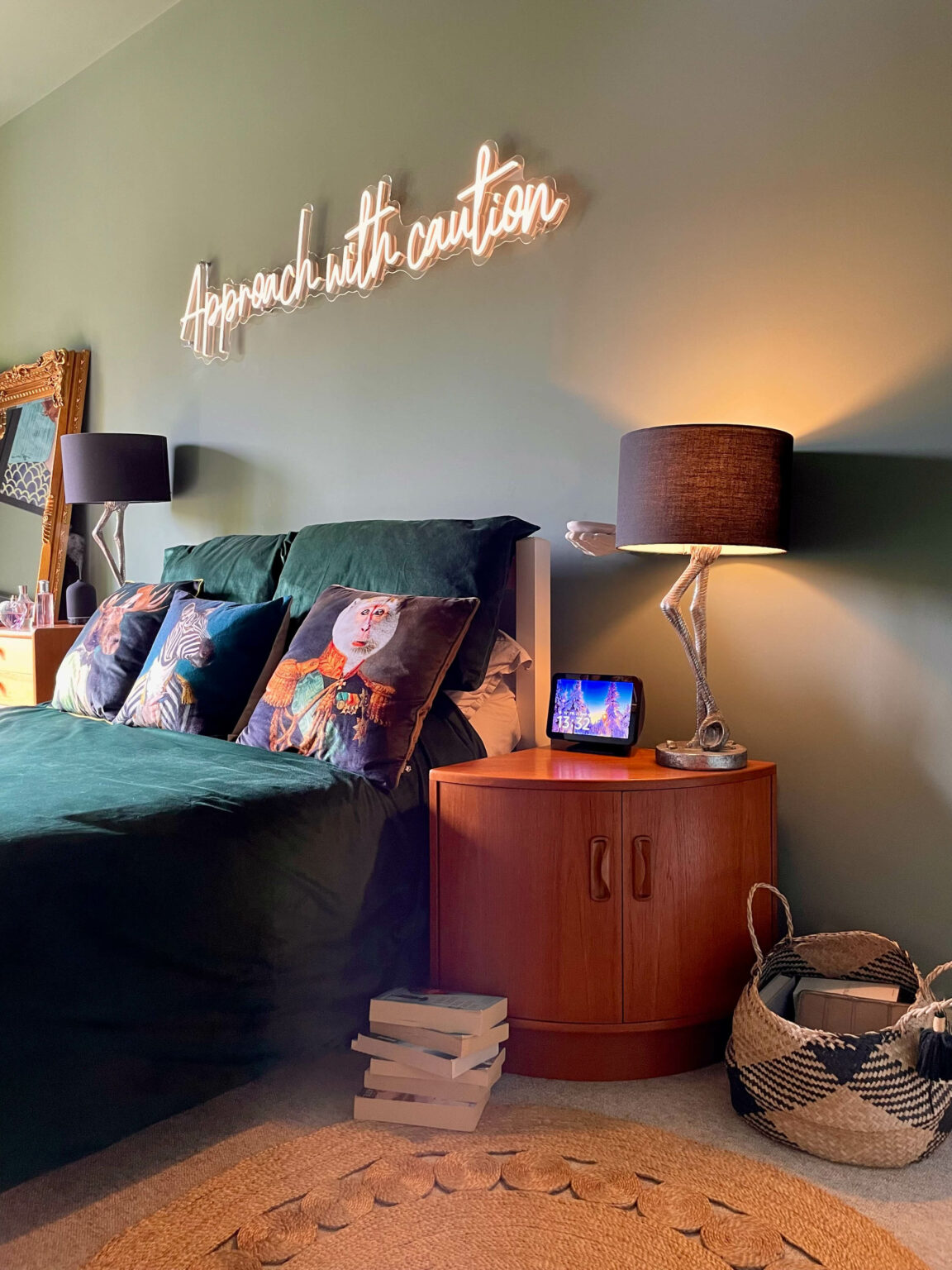 Home tour: Party-ready interior with pops of neon