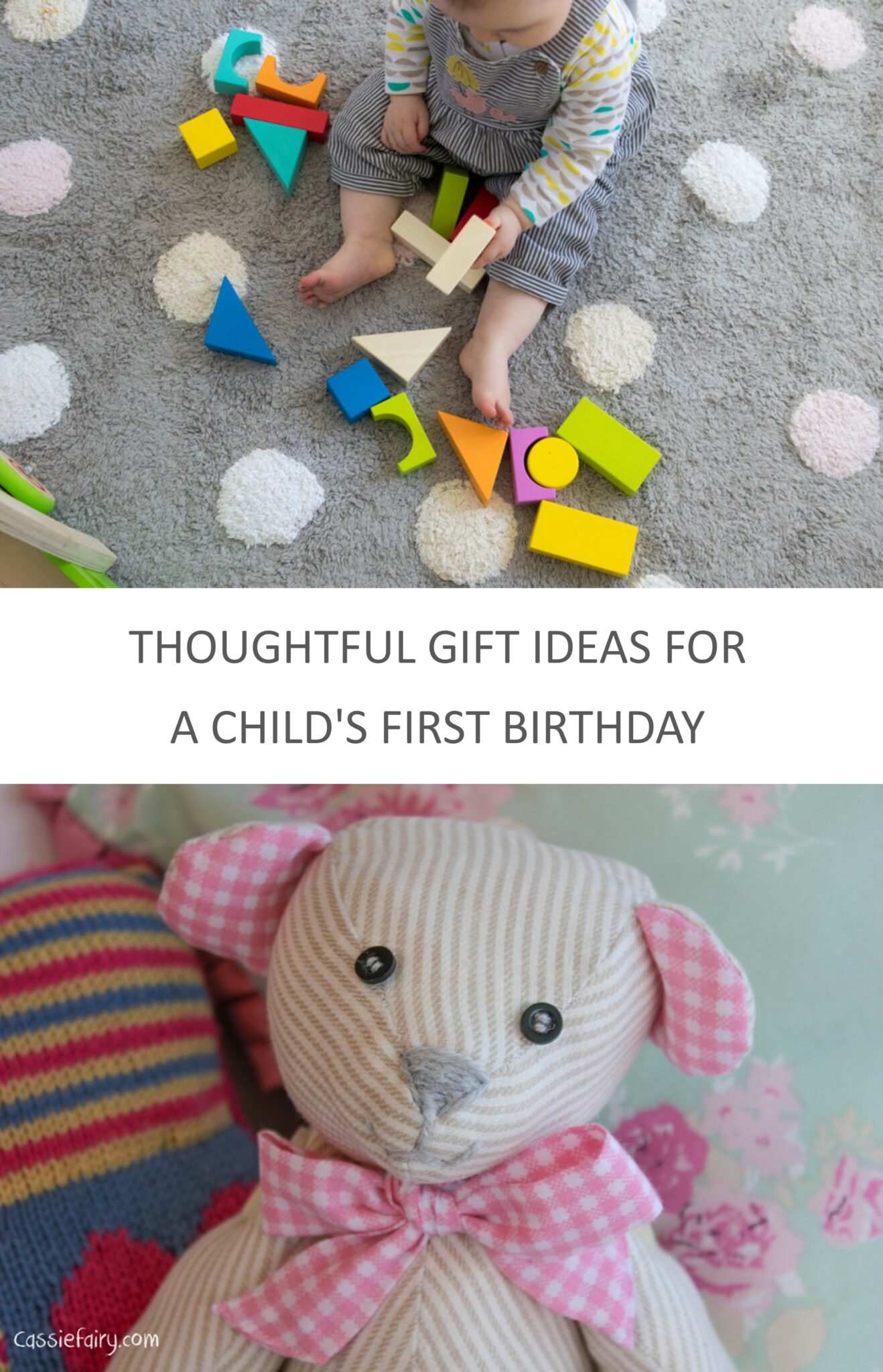 Thoughtful gift ideas for a child's first birthday