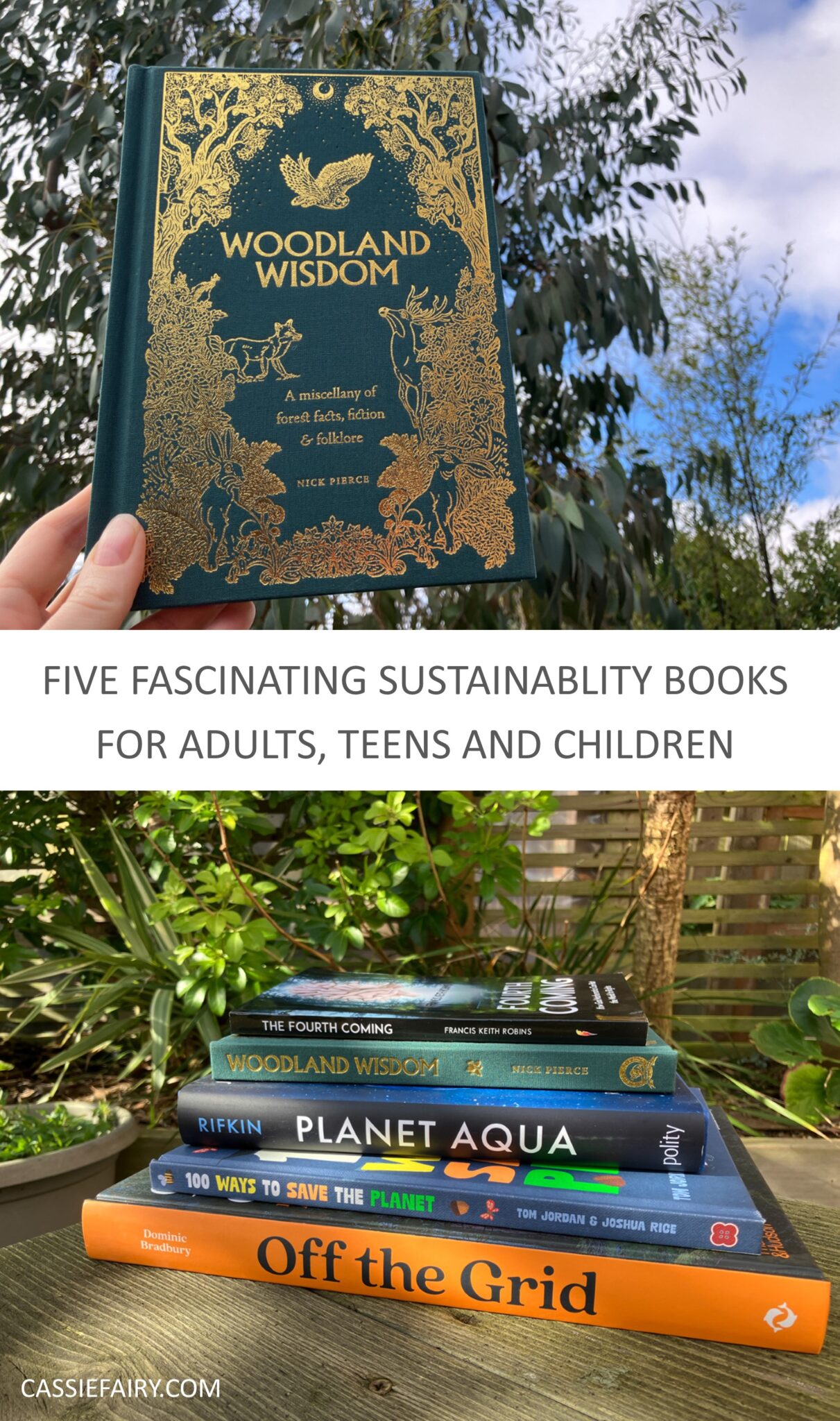 Five fascinating sustainablity books for adults, teens and children