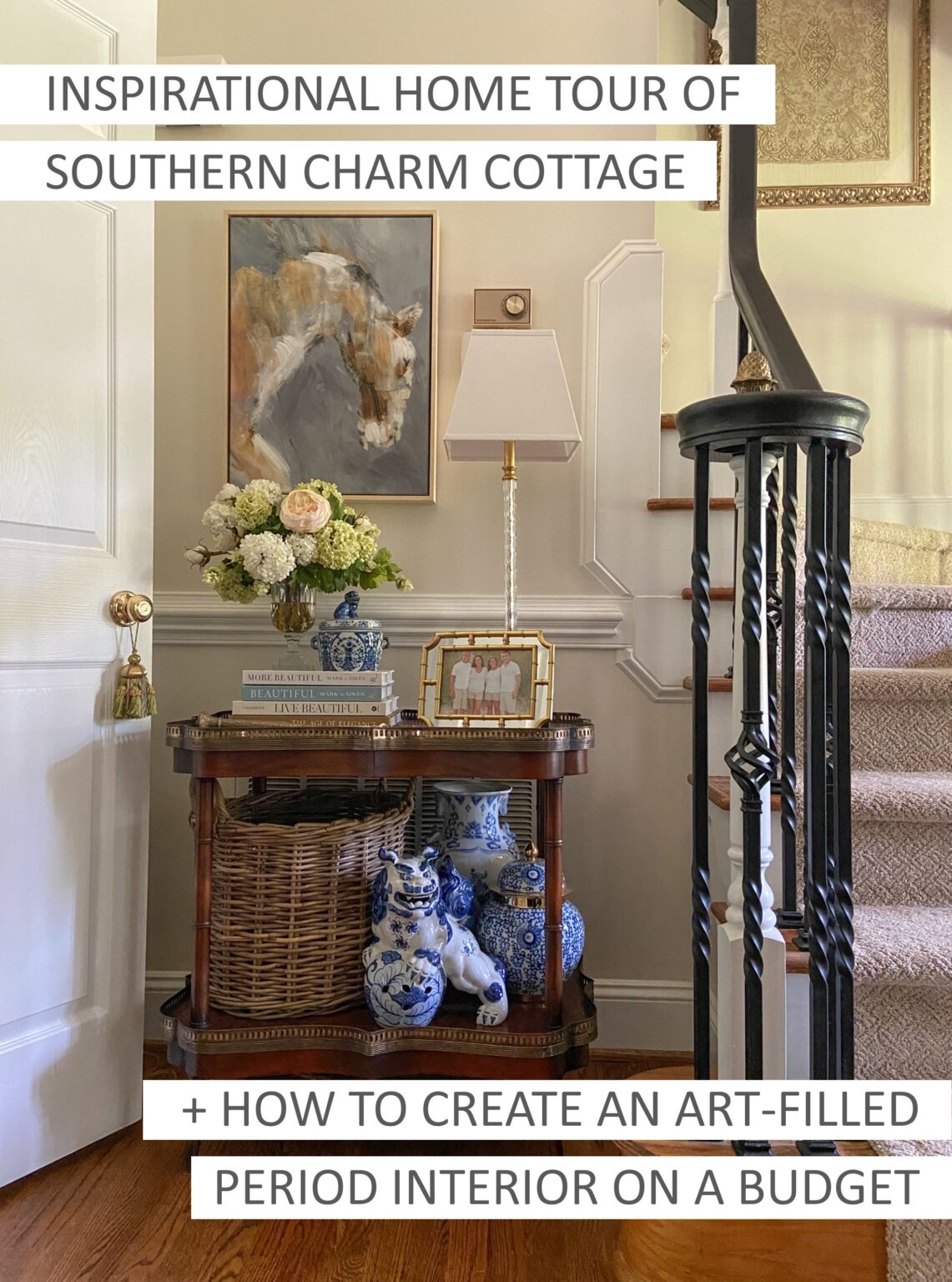 Home tour of Southern Charm Cottage + how to create an art-filled ...