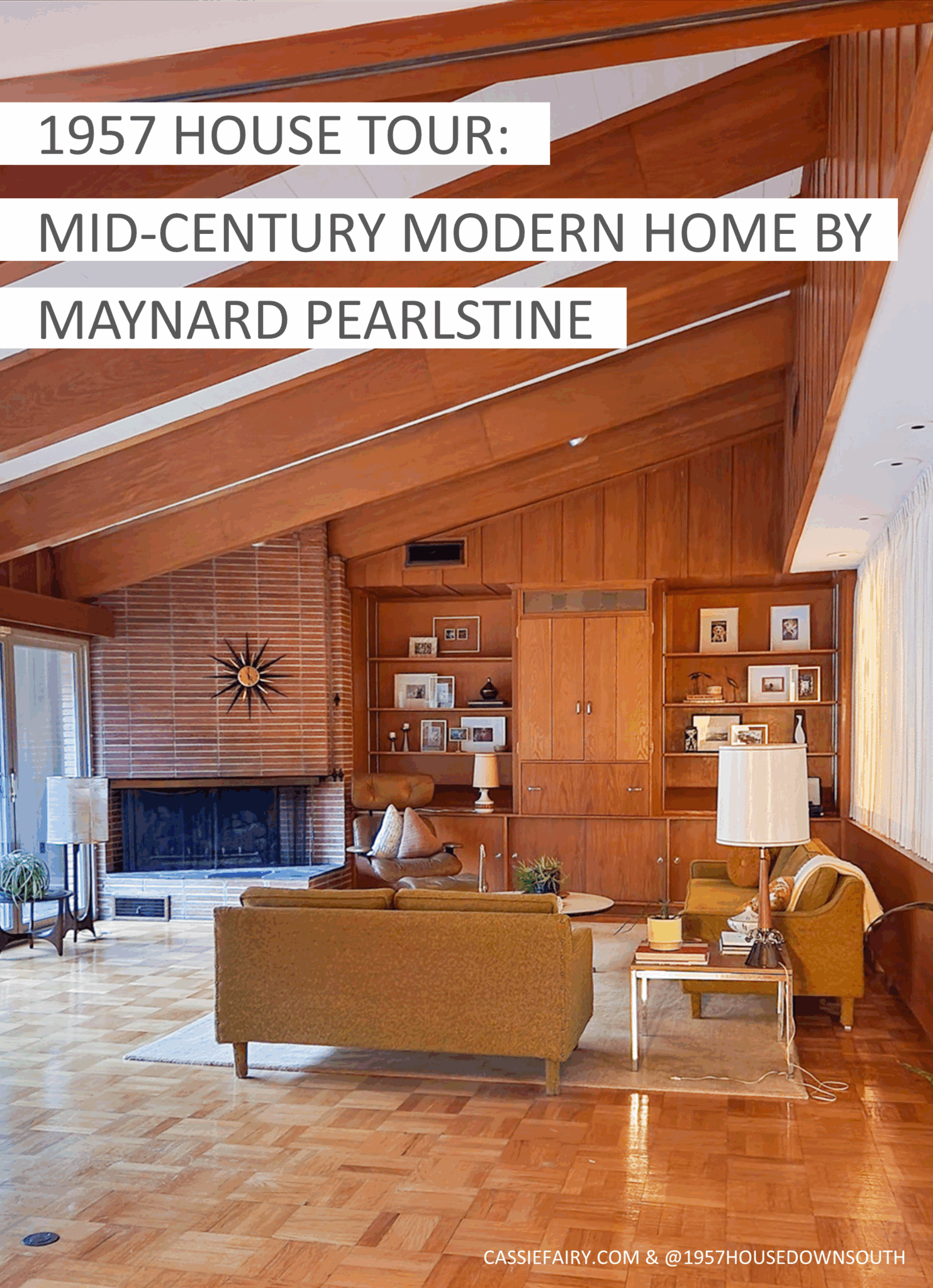 House tour of a 1957 Mid-Century Modern single-storey home by architect ...